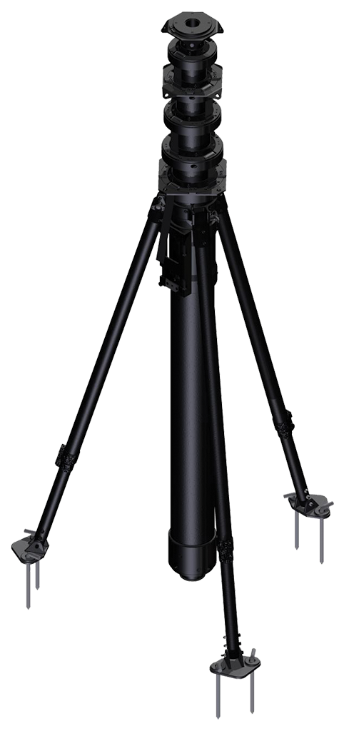 STORM Winch Operated Mast Series - SMC - Antenna and Mast Specialists